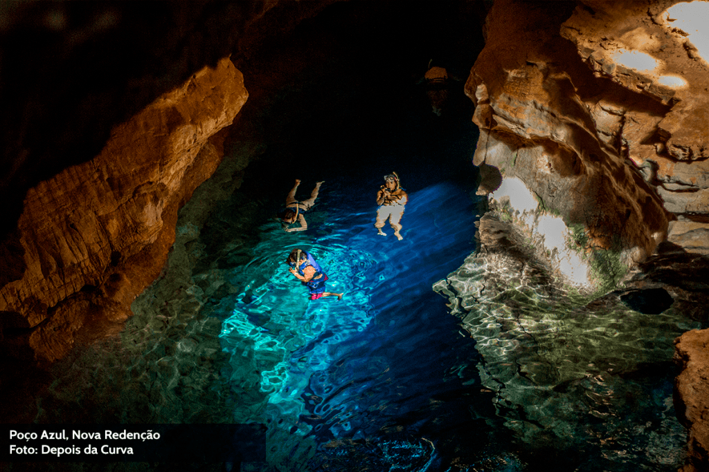Poços Encantado, Poço Azul e Olho D’Água – Camping Mucugê
